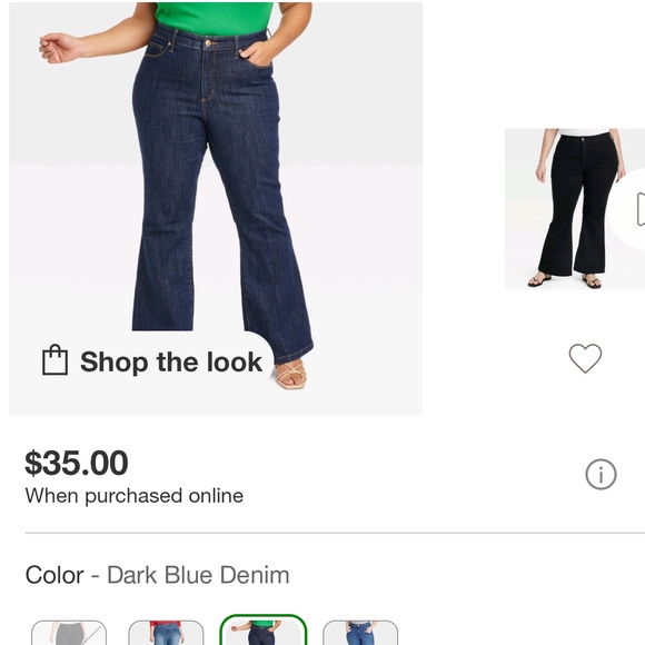 Ava & Viv | Jeans | Womens Dark Blue Denim Jeans Size 2 New | Poshmark